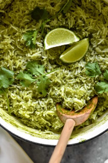 Easy Mexican Green Rice - Shivani Loves Food