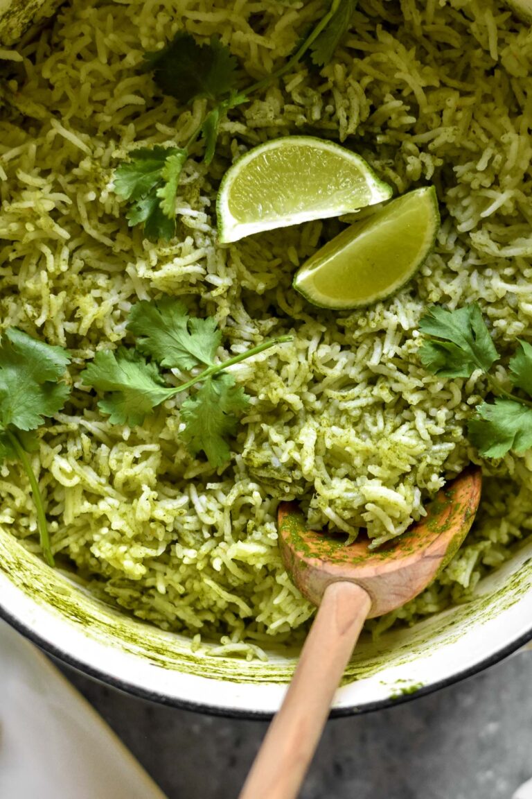 Easy Mexican Green Rice - Shivani Loves Food