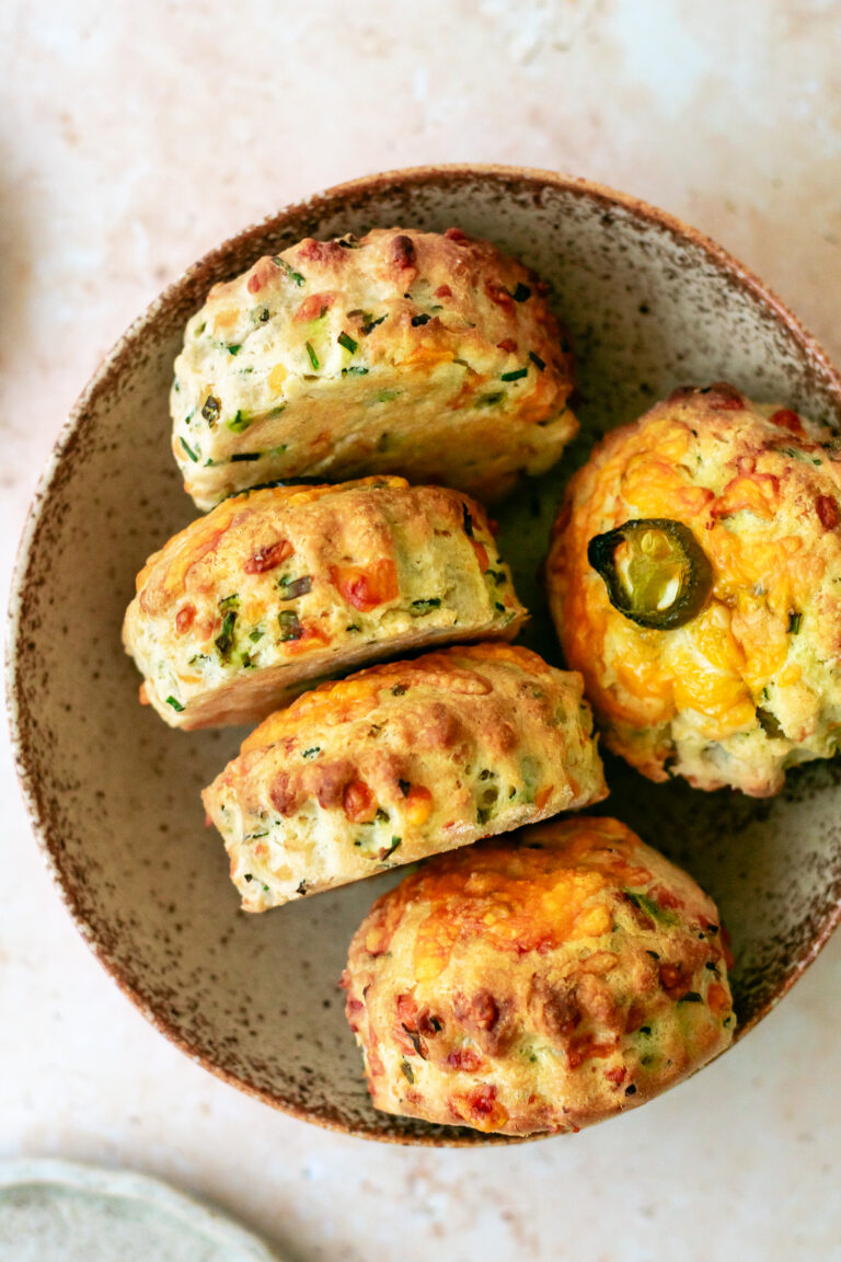 Cheese, Chive and Jalapeño Scones - Shivani Loves Food